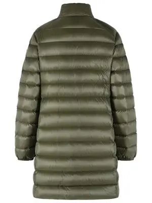 Moncler Genet Long Polyamide Down Jacket - Green