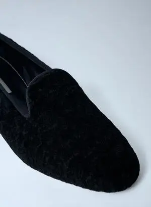TOTEME Shearling-lined Suede Loafers