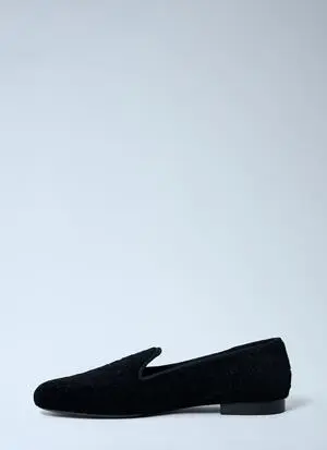 TOTEME Shearling-lined Suede Loafers