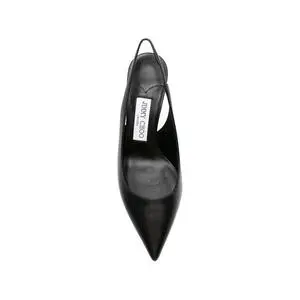 JIMMY CHOO Calf Leather Slingback Pumps - Black