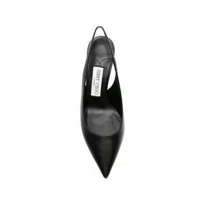 JIMMY CHOO Calf Leather Slingback Pumps - Black