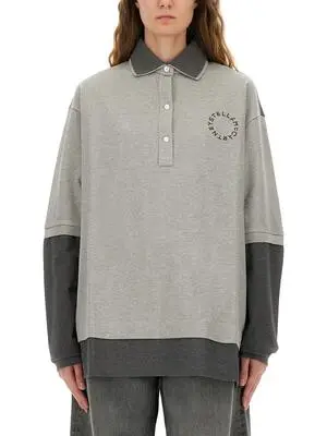 Stella McCartney Oversize Polo - Gray