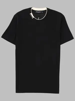 Dolce & Gabbana T-shirt In Jersey Di Cotone - Black