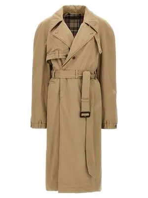 Balenciaga Deconstructed Trench Coat - Cream