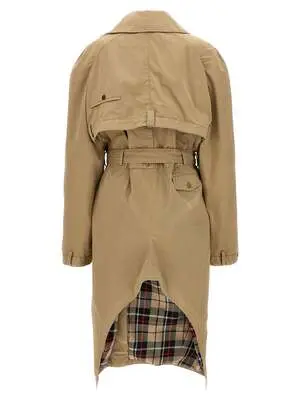Balenciaga Deconstructed Trench Coat - Cream