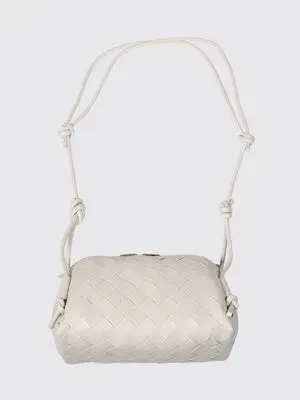 Bottega Veneta Woven Leather Concert Pouch - White