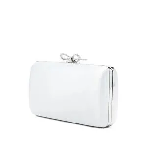 SELF-PORTRAIT Satin Crystal Clutch Bag