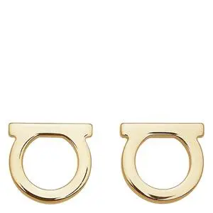 FERRAGAMO Gancini Stud Earrings - Gold