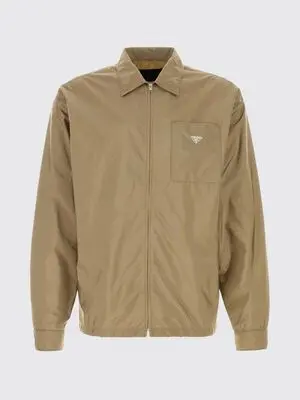 Prada Re-nylon Shirt With Zip - Gray