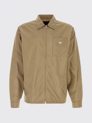 Prada Re-nylon Shirt With Zip - Gray