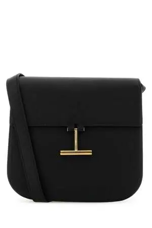 TOM FORD Leather Crossbody Bag - Black