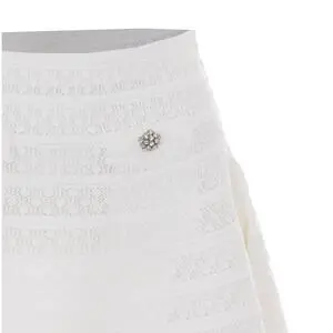 SELF-PORTRAIT Pointelle Knit Mini Skirt