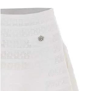 SELF-PORTRAIT Pointelle Knit Mini Skirt