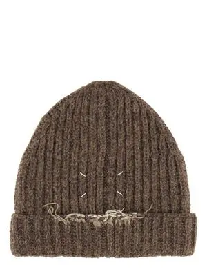 MAISON MARGIELA Wool And Cotton Blend Beanie