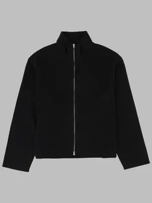 Our Legacy Felpa Shrunken Con Zip - Black