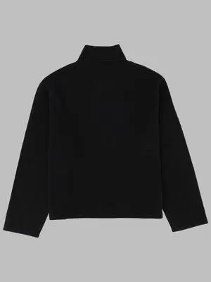 Our Legacy Felpa Shrunken Con Zip - Black