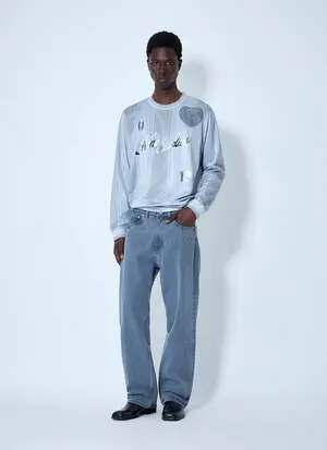 Acne Studios Embroidered Logo Long-sleeve Shirt