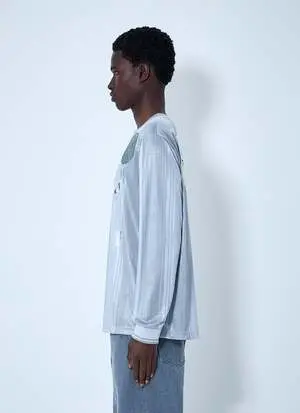 Acne Studios Embroidered Logo Long-sleeve Shirt - Gray