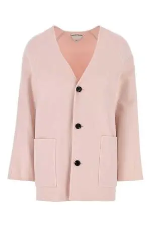 Bottega Veneta Pastel Wool Blend Cardigan - Pink