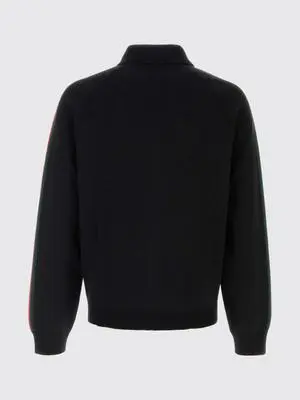 Gucci Web Wool Polo Cardigan