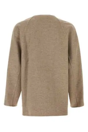 Bottega Veneta Dove Grey Wool Blend Cardigan