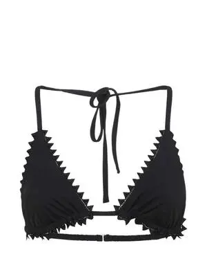 Jacquemus Le Haut De Maillot Picot Bikini Top - Black