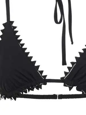 Jacquemus Le Haut De Maillot Picot Bikini Top - Black