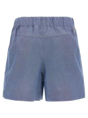 Moncler Chambray Cotton Shorts