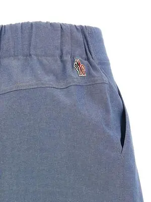 Moncler Chambray Cotton Shorts