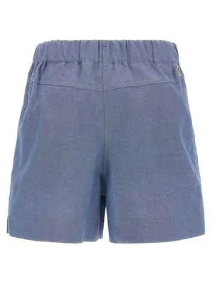 Moncler Chambray Cotton Shorts