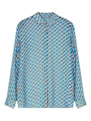 Dries Van Noten Striped Shirt - Blue