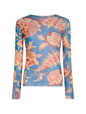 Etro Floral Top - Blue