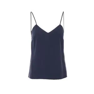 Max Mara Silk Blend V-neck Camisole - Blue