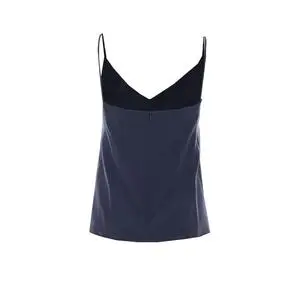 Max Mara Silk Blend V-neck Camisole - Blue