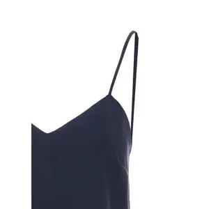 Max Mara Silk Blend V-neck Camisole - Blue