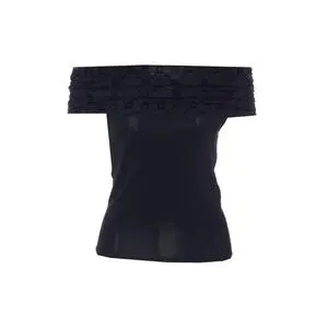 MARINE SERRE Moonogram Off Shoulder Top