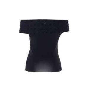 MARINE SERRE Moonogram Off Shoulder Top