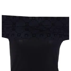 MARINE SERRE Moonogram Off Shoulder Top