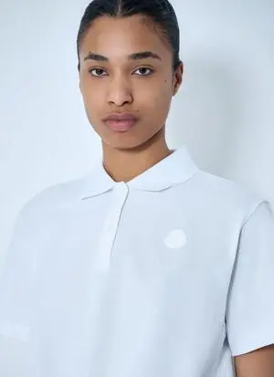 Moncler Cropped Drawstring Polo Shirt