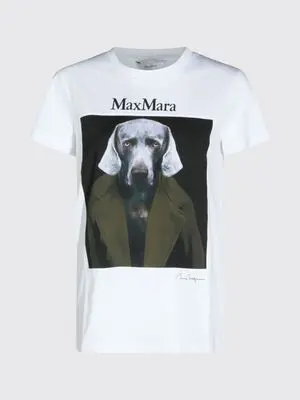 Max Mara Graphic Print Cotton T-shirt - Brown