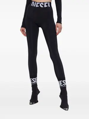 DIESEL® Logo Nylon Leggings - Multicolor