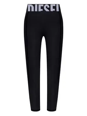 DIESEL® Logo Nylon Leggings - Multicolor