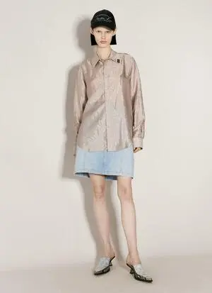 Martine Rose Narrow Front Mini Skirt