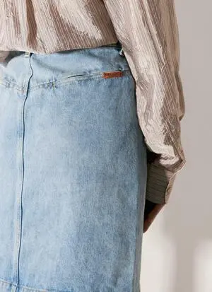 Martine Rose Narrow Front Mini Skirt