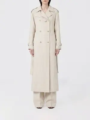Max Mara Linen Longline Coat - Cream