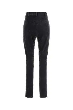 Gucci Charcoal Stretch Velvet Pant
