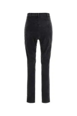 Gucci Stretch Velvet Pants - Gray