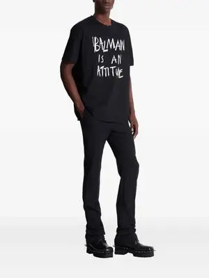 Balmain Printed T-shirt - Black