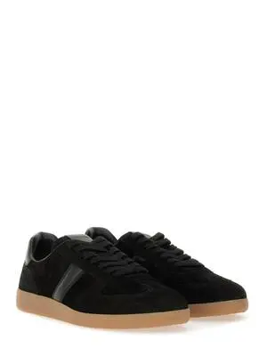 TOM FORD Leather Sneaker With Logo