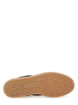 TOM FORD Leather Sneaker With Logo